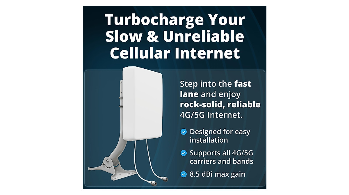 Waveform 2x2 MIMO Panel Antenna Kit | 4G and 5G Compatible Modem, Router, Gateway and Hotspot ...