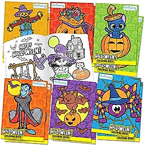 ArtCreativity Halloween Coloring Books for Kids, Pack of 36, 5” x 7” Mini Booklets, Fun Halloween Treats Prizes, Favor Bag Fillers, Birthday Party Supplies, Art Gifts for Boys and Girls
