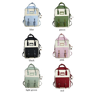 Aesthetic Kawaii Backpack for School (light green)