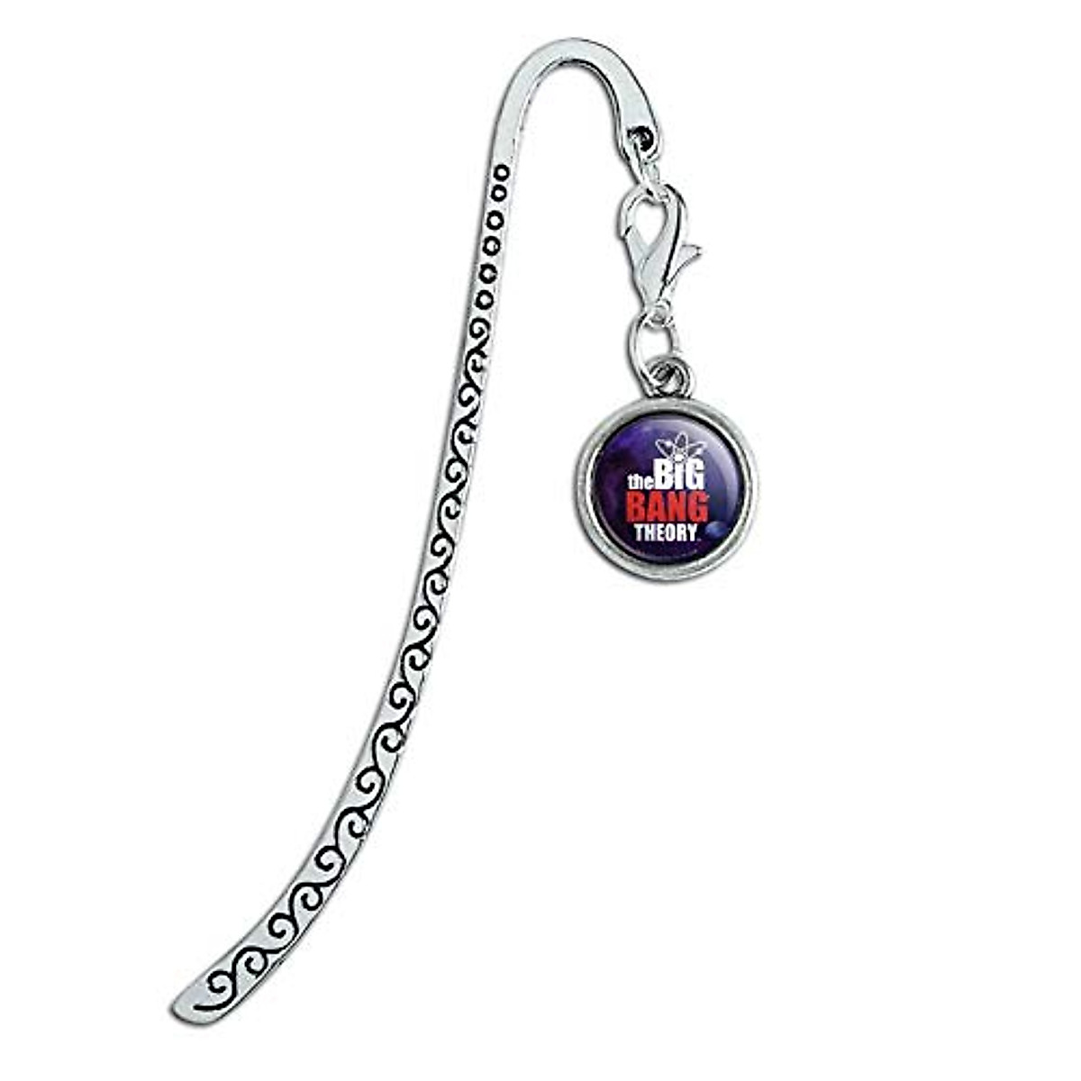 The Big Bang Theory Logo Metal Bookmark Page Marker with Charm