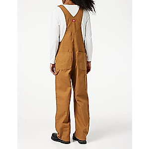 Dickies mens Bib overalls and coveralls workwear apparel, Brown Duck, 30W x 30L US