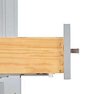 ARIEL 60" Grey Double Bathroom Vanity Base Cabinet, Double Sink Configuration, 4 Soft Closing Doors, 6 Full Extension Dovetail Drawers, Brushed Nickel