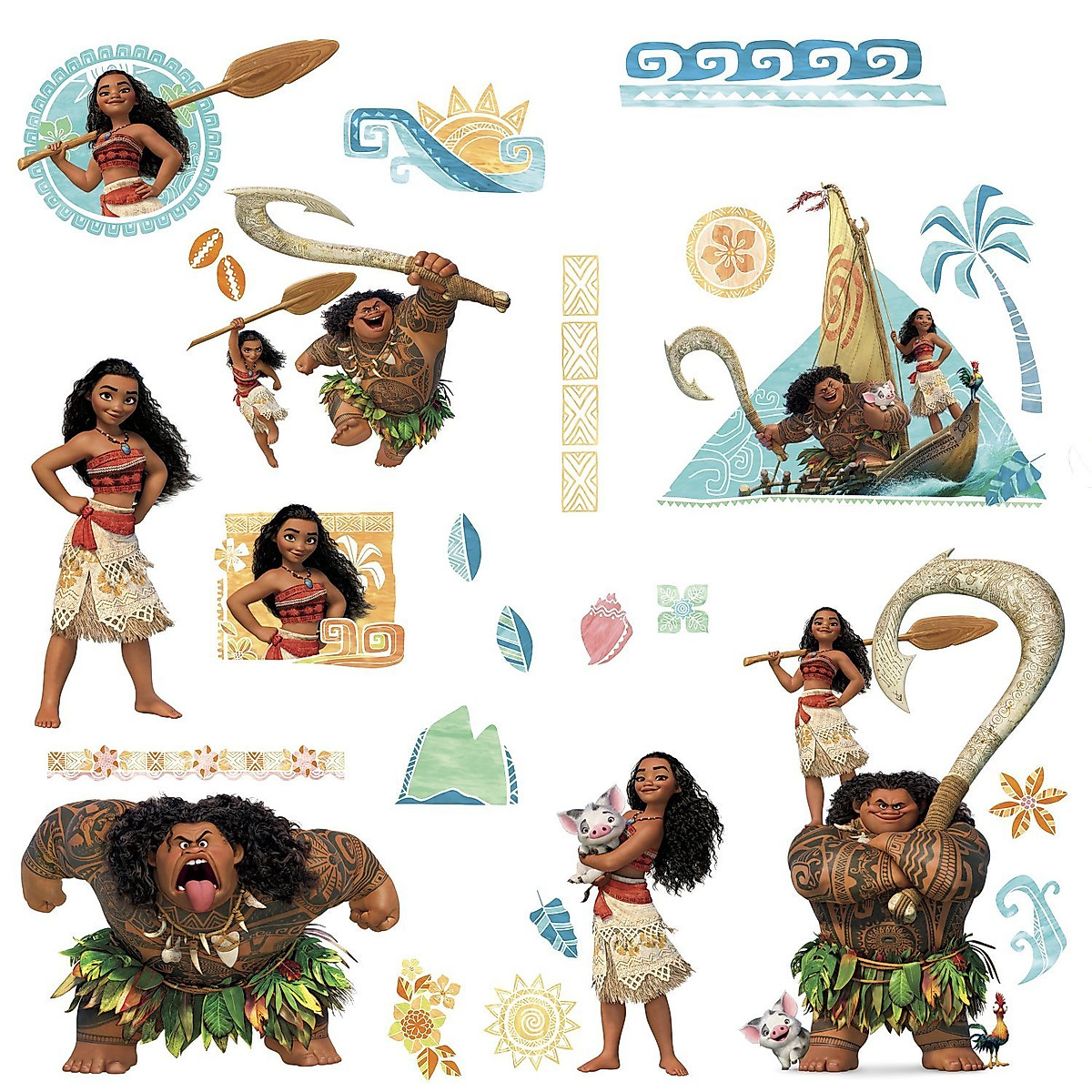 RoomMates Disney Moana Peel and Stick Wall Decals by RoomMates, RMK3382SCS