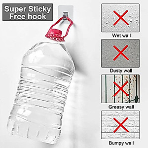 QIENGO 3 Packs Refrigerator Door Organizer Kitchen Storage Bag Home Small Objects Classification Hanging Mesh Pocket Organization Accessories Containers With 6 Wall Hooks (White)