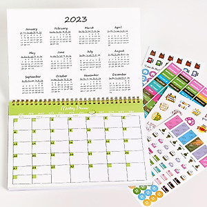 Weekly To Do List Notepad, Undated Weekly Desk Planner & Monthly Calendar, 60 Sheets 7 X 10" Task CheckList Notebook For Work Office Home, Sunday Start, Green