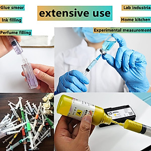 20Pack lastic Syringe, Individual Package Syringe and cap, Suitable for Lip Gloss, Paint, Epoxy Resin, Watering Plants, Glue Applicator or Oil, Measuring Liquids and Refilling (10ml)