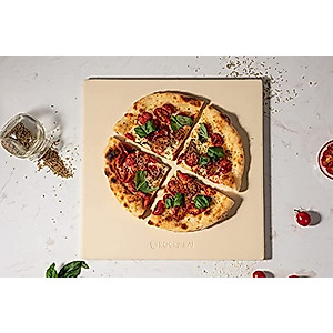 13.2" x 13.2" x 0.4" Square Cordierite Pizza Baking Stone Perfectly Compatible for Ooni Koda & Fyra 12, Uuni Pizza Oven