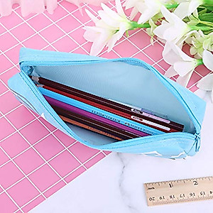 FEIlei Pencil Case, Music Notes Piano Keyboard Pencil Case Large Capacity Pen Bags Stationery Office -Black