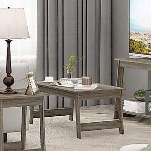 Furinno Nadia Nailhead Trim Bed Frame, Queen, Gray