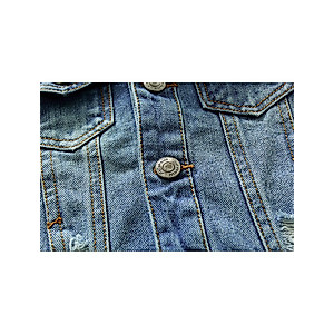 Little Boys Girls Spring Autumn Denim Vest Jacket Waistcoat Top Style2 Blue 120