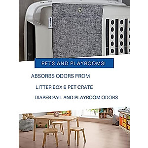 Bamboo charcoal air purifying bag | 2 HEAVY-DUTY, LARGE FLAT (2x350g) CHARCOAL BAGS odor absorber | Activated bamboo charcoal bags | Odor eliminator for strong odor| Charcoal odor absorber