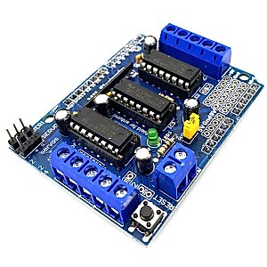 Kiro&Seeu L293D DC Motor Drive Shield Stepper Motor Drive Shield Expansion Board Compatible with Arduino Duemilanove Raspberry Pi