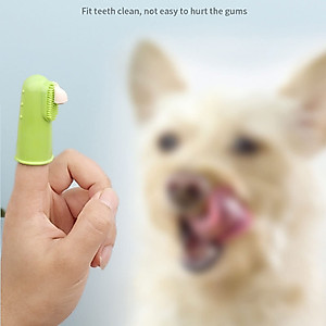 Dog Toothbrush For Teeth Cleaning Finger Brush With Bristles 2-Side Designs Fingerbrush To Effective Freshen Pet Breath Dog Toothbrush Silicone Finger Brush With Bristles Small For Dogs And Cats Dog