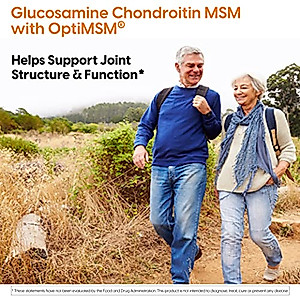 Doctor's Best Glucosamine Chondroitin Msm with OptiMSM Capsules, Supports Healthy Joint Structure, Function & Comfort, Non-GMO, Gluten Free, Soy Free, 240 Count (Pack of 1)
