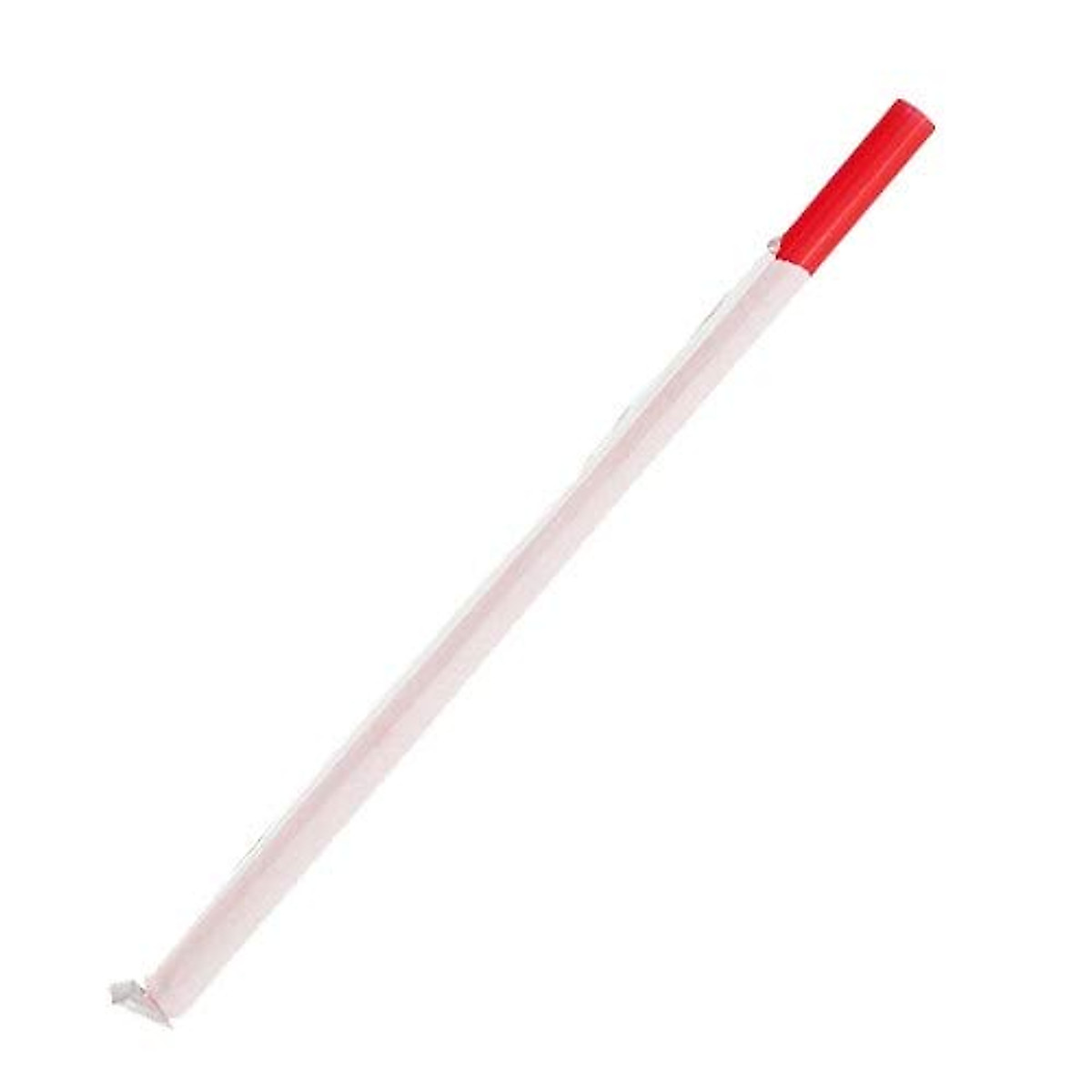 Karat C9130 (Red) 7.75" Giant Straws (8mm Diameter), Paper-Wrapped, Red (Case of 7500)