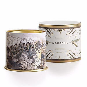 ILLUME Noble Holiday Woodfire Soy Candle, Large Tin