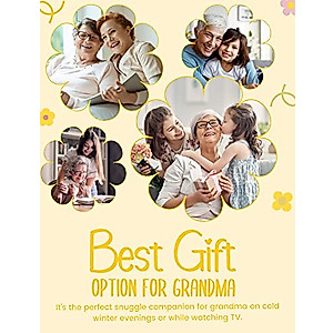 InnoBeta Grammy Sunflower Throw Blanket - Flannel Blankets Gifts for Grammy - Grammy Gift from Grandchildren on Mother's Day, Christmas, Birthday, Thanksgiving - 50" x 65"