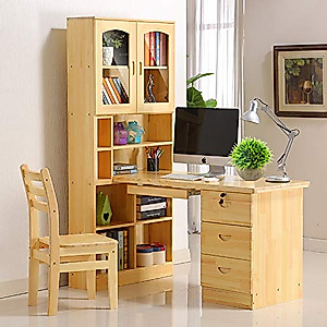 Svenee Mini Artificial Plants, Plastic Fake Green Grass Faux Greenery Topiary Shrubs with Grey Pots for Bathroom Home Office Décor, House Decorations (1)