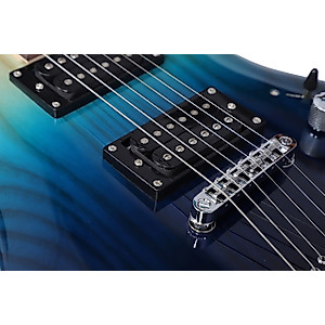 Acoustic Electric Guitar, Full Size 6 String Solid-Body Electric Guitar, Right Handed For Beginners, Intermediates and Professionals Color Faded Blue