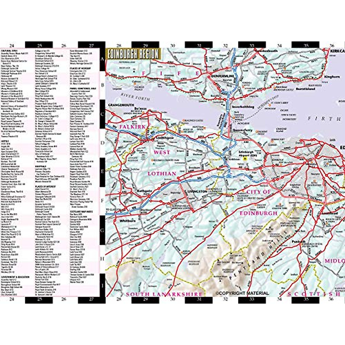 Streetwise Edinburgh Map - Laminated City Center Street Map of Edinburgh, Scotland (Michelin Streetwise Maps)