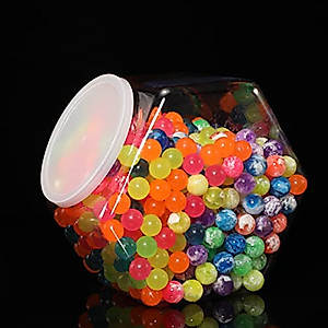 eBoot 4 Pieces Plastic Candy Jars Cookie Jars for Kitchen Counter Hexagon Cookie Jar with Lid Clear Candy Containers Laundry Pod Storage Container Dry Food Jar for Candy Buffet Dog Treats Craft (129 Oz)