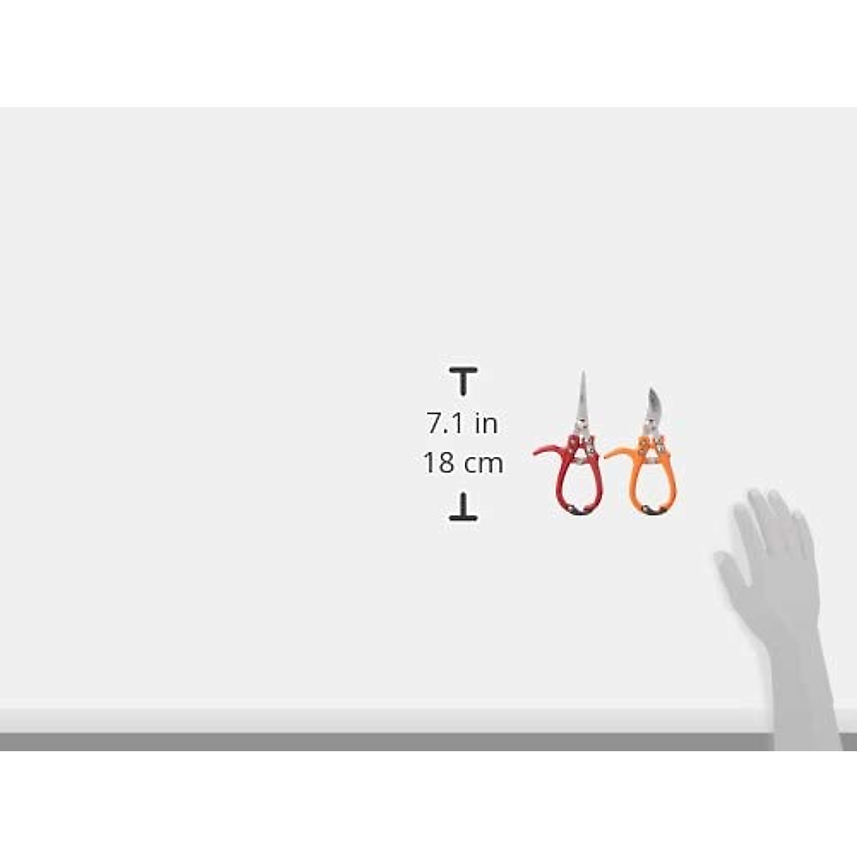 2 - pack Q-yard Pruning Shear, Mini- Extra Sharp Garden Hand Pruners, Easier Cutting, Comfortable Ergonomic, Less Effort - Gardening Scissors for Men & Women