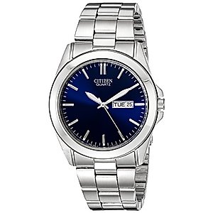 Citizen Men's Classic Quartz Watch, Stainless Steel, Silver-Tone (Model: BF0580-57L)