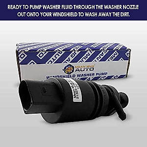 Mean Mug Auto 21323-232316B Windshield Washer Pump w/Grommet - Compatible with BMW, Mercedes-Benz - Replaces OEM #: 67128362154, 67128377612