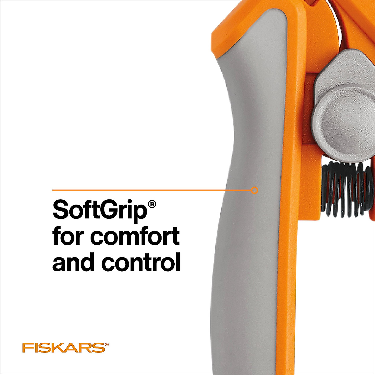 Fiskars 190500 RazorEdge Micro-Tip Easy Action Shears, 5 Inch, Orange and Gray
