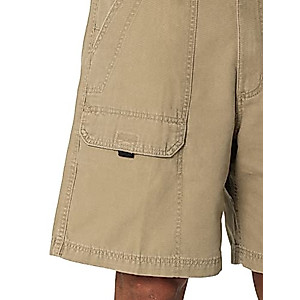Wrangler Authentics Men's Canvas Utility Hiker Short, Nutmeg, 34