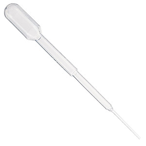 Globe Scientific 134020-400 LDPE Fine Tip Transfer Pipet, Non-Sterile, 104mm Length, 1.5mL Capacity (Box of 400)
