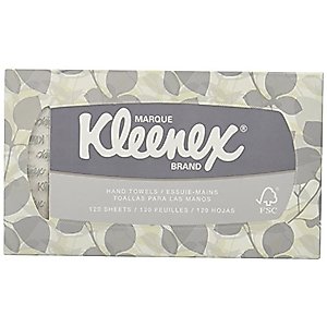 KLEENEX Pop-Up Box Hand Towels, Paper, 9 x 10-1/2, 120/pack