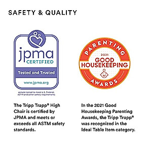 Tripp Trapp High Chair and Cushion with Stokke Tray - Walnut with Soul System - Adjustable, Convertible, All-in-One High Chair for Babies & Toddlers