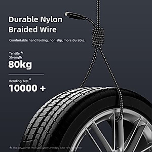 Apple MFi Certified Lightning Cable 3 Pack 10 FT，Nylon Braided iPhone Charger Fast Charging iPhone Charger Cord Super Long Compatible with iPhone 13 12 11 Pro Max XR XS X 8 7 6 Plus SE iPad and More