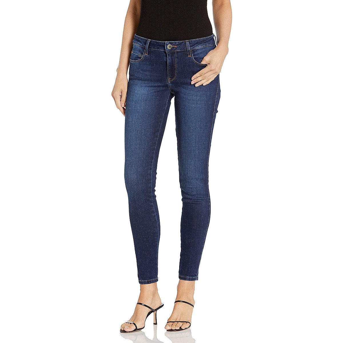 GUESS Women's Sexy Curve Mid-Rise Stretch Skinny Fit Jean, Cumberland, 25