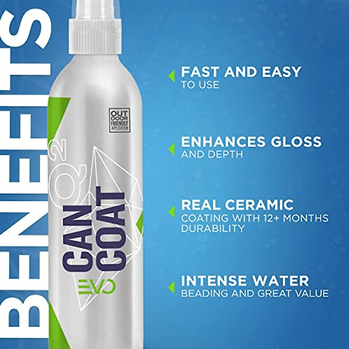 GYEON Q2 CANCOAT EVO – 1yr Durability - Easiest to use - Most Versatile Ceramic Coating in Spray Form – Self Cleaning – Extreme Durability – Ultra Gloss