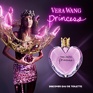 Vera Wang Princess Eau de Toilette for Women - Fruity Floral Scent - Sweet Notes of Vanilla, Water Lily, and Apricot - Feminine and Modern - 1.7 Fl Oz