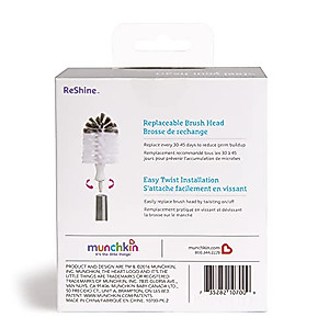 Munchkin® Shine™ Stainless Steel Bottle Brush Refills, 2 Pack