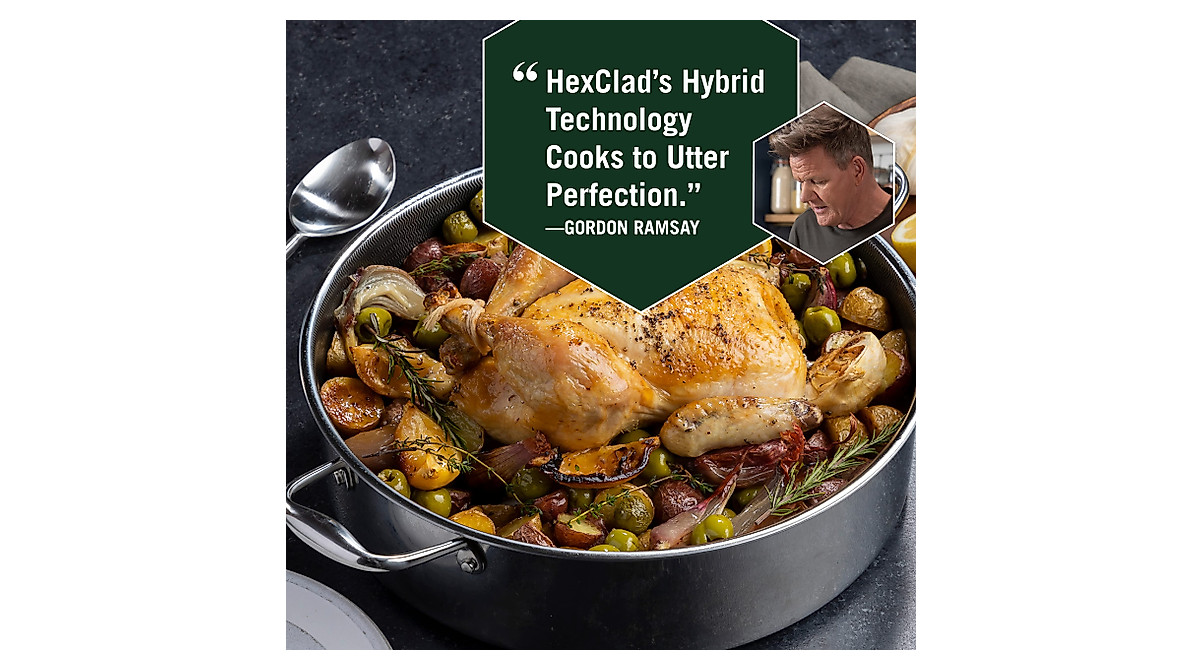 HexClad 16 Piece Hybrid Cookware Set - Premium Non-Stick