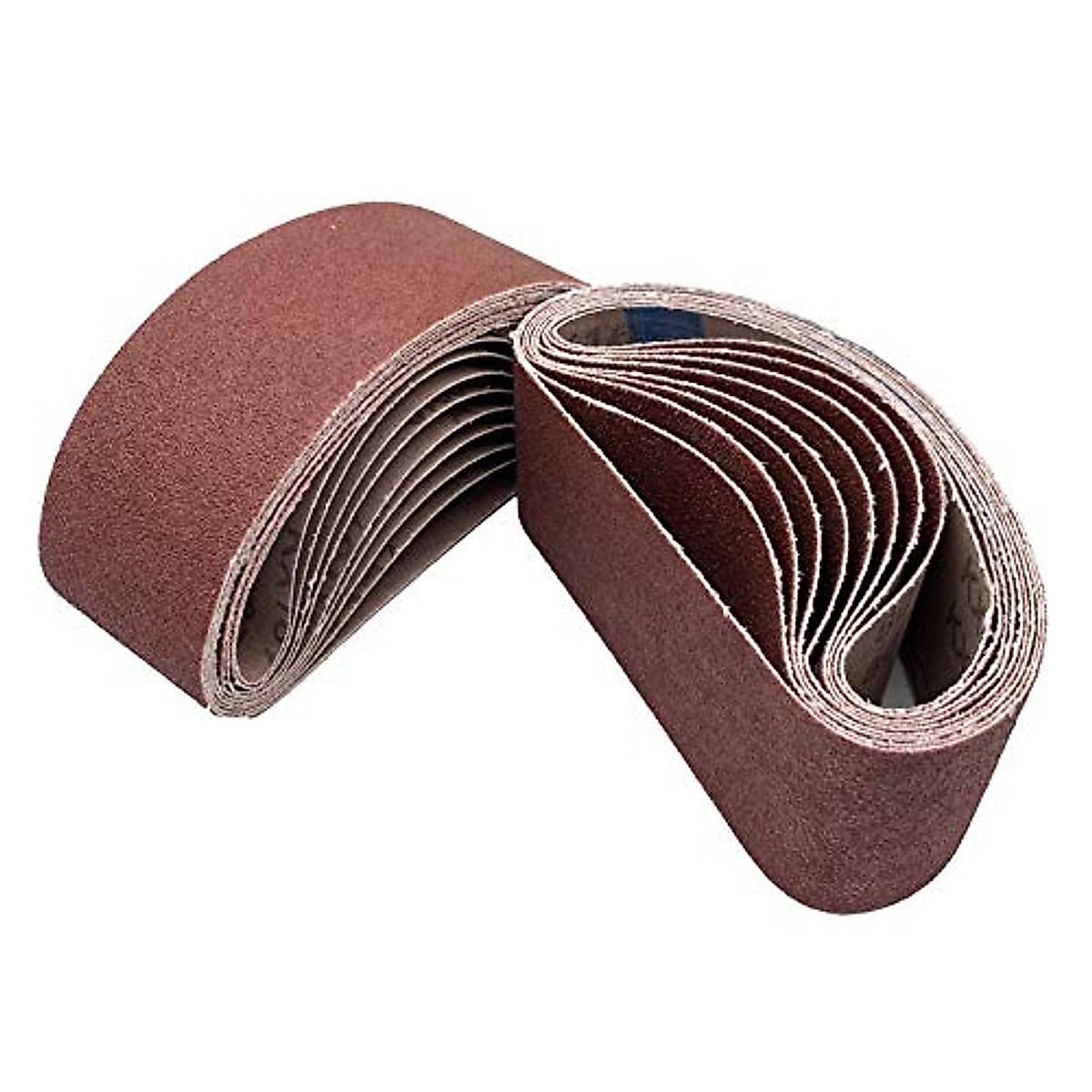 18 PCS 2-1/2 X 16 Inch Aluminum Oxide Sanding Belts for 2.5x16in Belt Sander Woodworking (80 Grit)