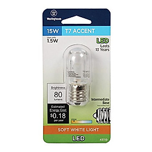 Westinghouse 4511900 15-Watt Equivalent T7 Clear LED Light Bulb with Intermediate Base, 1 Count (Pack of 1)