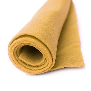 Old Gold - Wool Felt Oversized Sheet - 20% Wool Blend - 36 in x 36 in Sheet