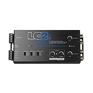 AudioControl LC2i PRO 2-Channel Line Output Converter with Impedance Matching, AccuBASS, GTO, Audio Signal Sense, 12V Turn-On and ACR-1 Dash Remote Subwoofer Control