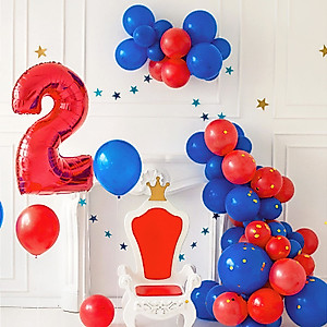 FOTIOMRG Red Balloons 12 inch, 50 Pack Red Latex Party Balloons Helium Quality for Birthday Graduation Baby Shower Valentines Christmas Wedding Party Decorations (with Red Ribbon)