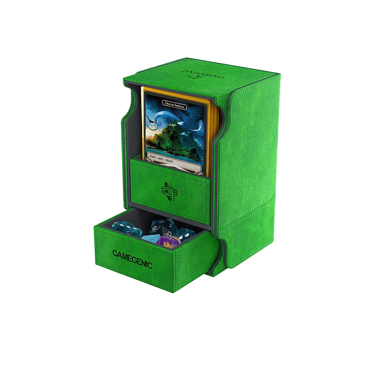 Gamegenic Deck Box: Watchtower Convertible Green (100ct)
