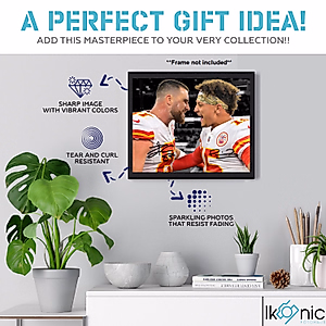Ikonic Fotohaus Travis Kelce Patrick Mahomes Signed Photo Autograph Print Wall Art Home Decor