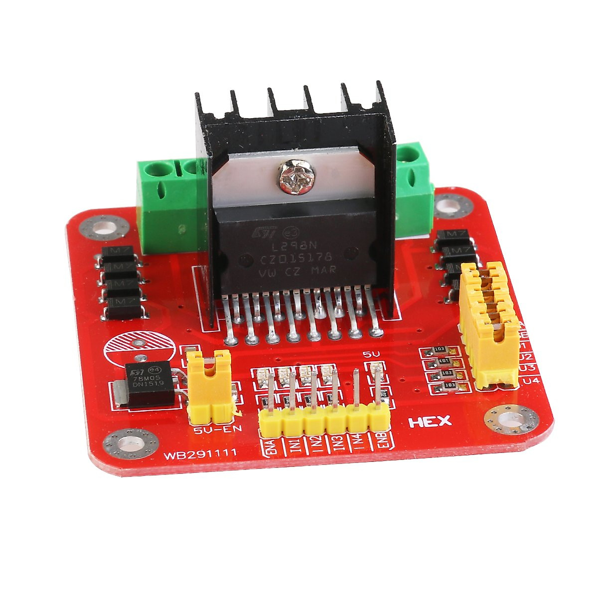 L298N Dual H Bridge DC Stepper Motor Driver Module Controller Board for