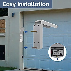 Garage Door Opener Remote Keypad for Liftmaster/Chamberlain/Craftsman Garage Door Opener with Purple Yellow Red Orange Green Learn Button, Wireless Keyless Entry Outside Remote 877LM 878MAX G940EV-P2