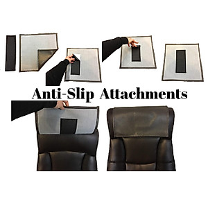 luvfabrics Simple Suede Furniture Protector, Leather Recliner Damage Prevention, Head Rest, Sofa, Love seat, Leather Protector, Computer Chair, Couch Cover (Chocolate, 14 by 30 Inch)