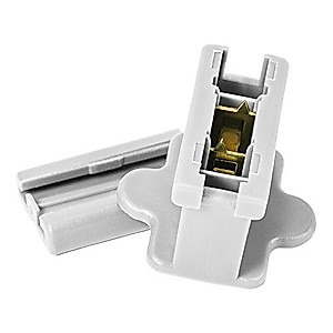 Creative Hobbies® White SPT-1 Female Slip On Plug, Zip Plug, Vampire Plug, Gilbert Plug, Slide Together Plug Add On Outlet | Pack of 5